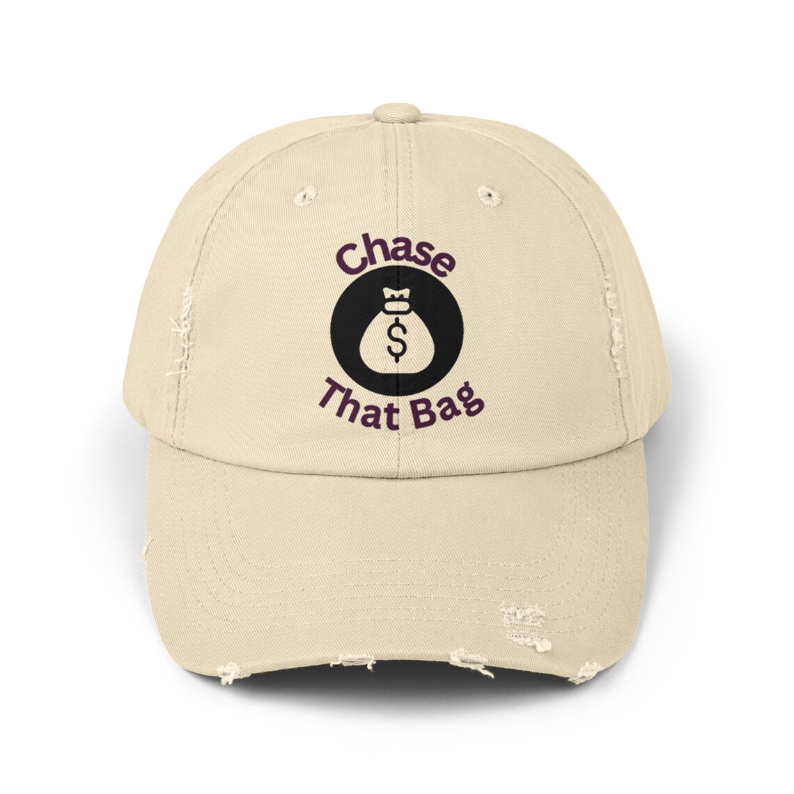 Unisex ( Chase That Money ) Distressed Cap - Etsy