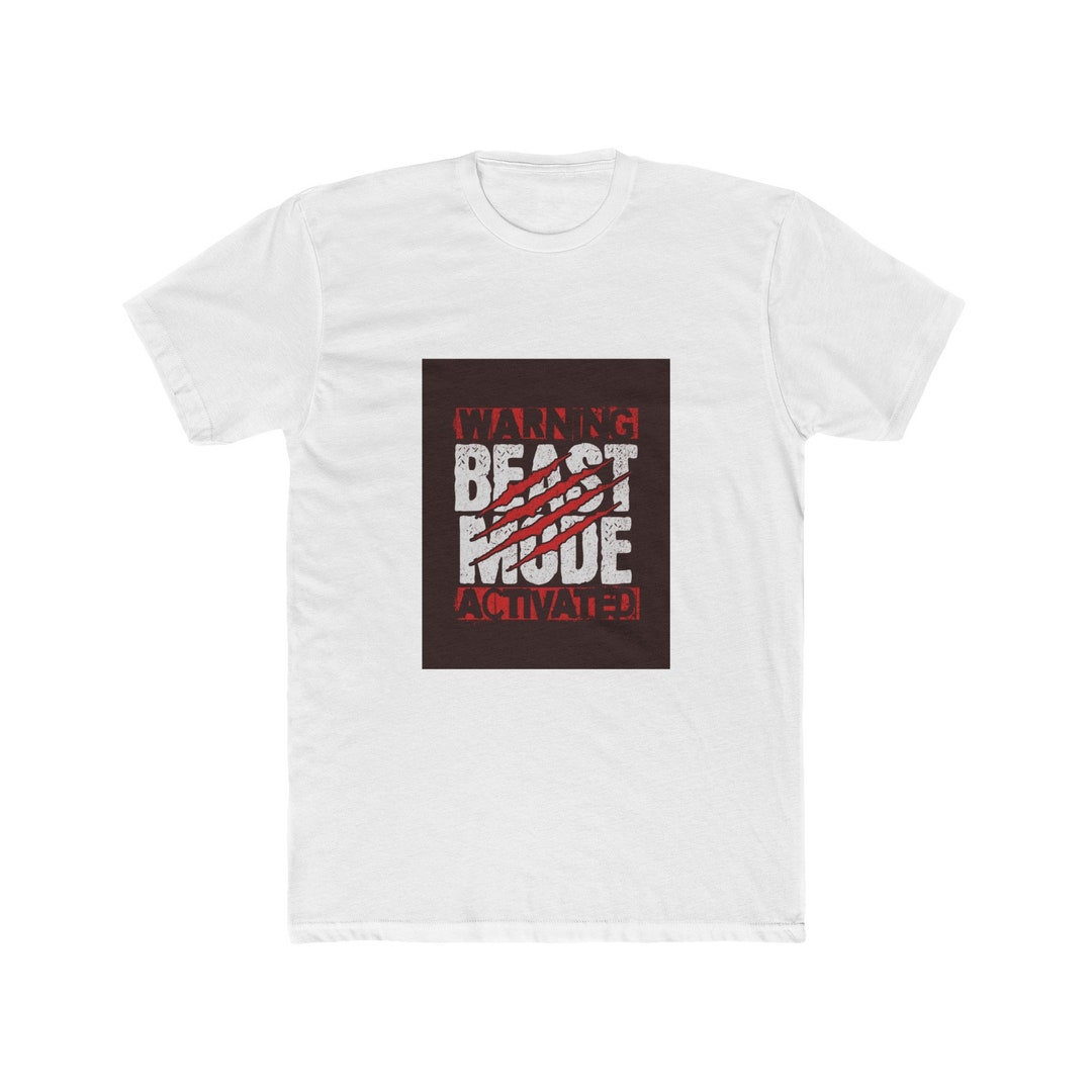 Beast Mode Men's Cotton Crew T-shirt - Etsy