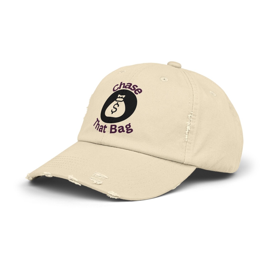 Unisex ( Chase That Money ) Distressed Cap - Etsy