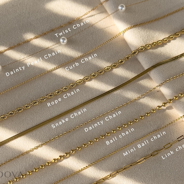 DAINTY GOLD NECKLACE - Etsy