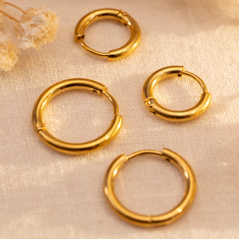 Stainless Steel Hoops - Etsy