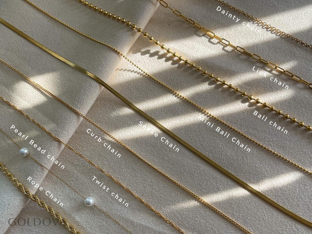 Non Tarnish Gold Chain, Non Tarnish Chain, Non Tarnish Herringbone ...