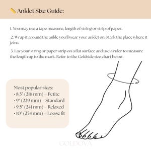 Gold Filled Chain Anklet, Waterproof Anklet, Non Tarnish, 10inch, 11 ...