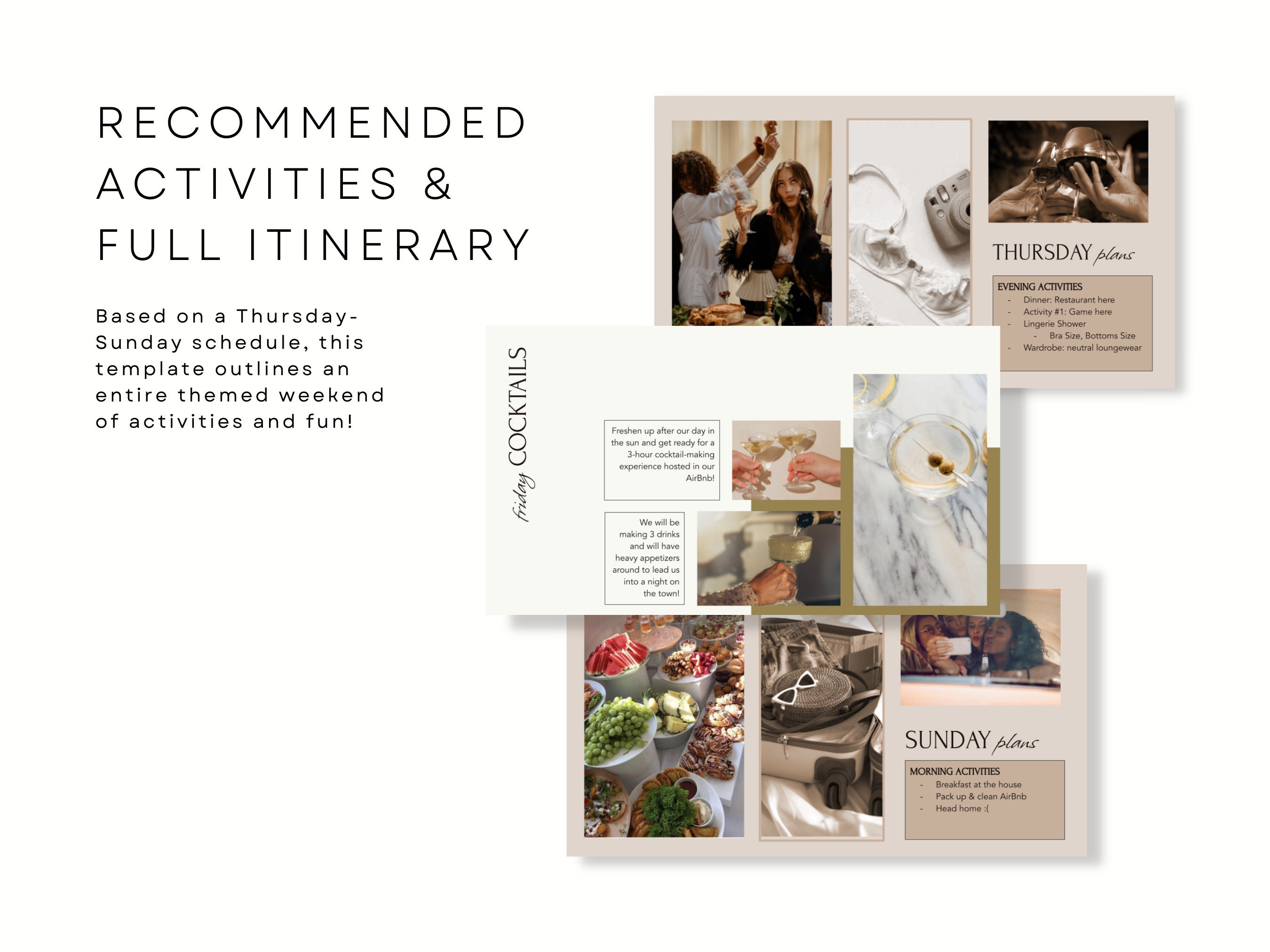 KINI'S & TINI'S Bachelorette Template 20-slide Bachelorette Planning ...