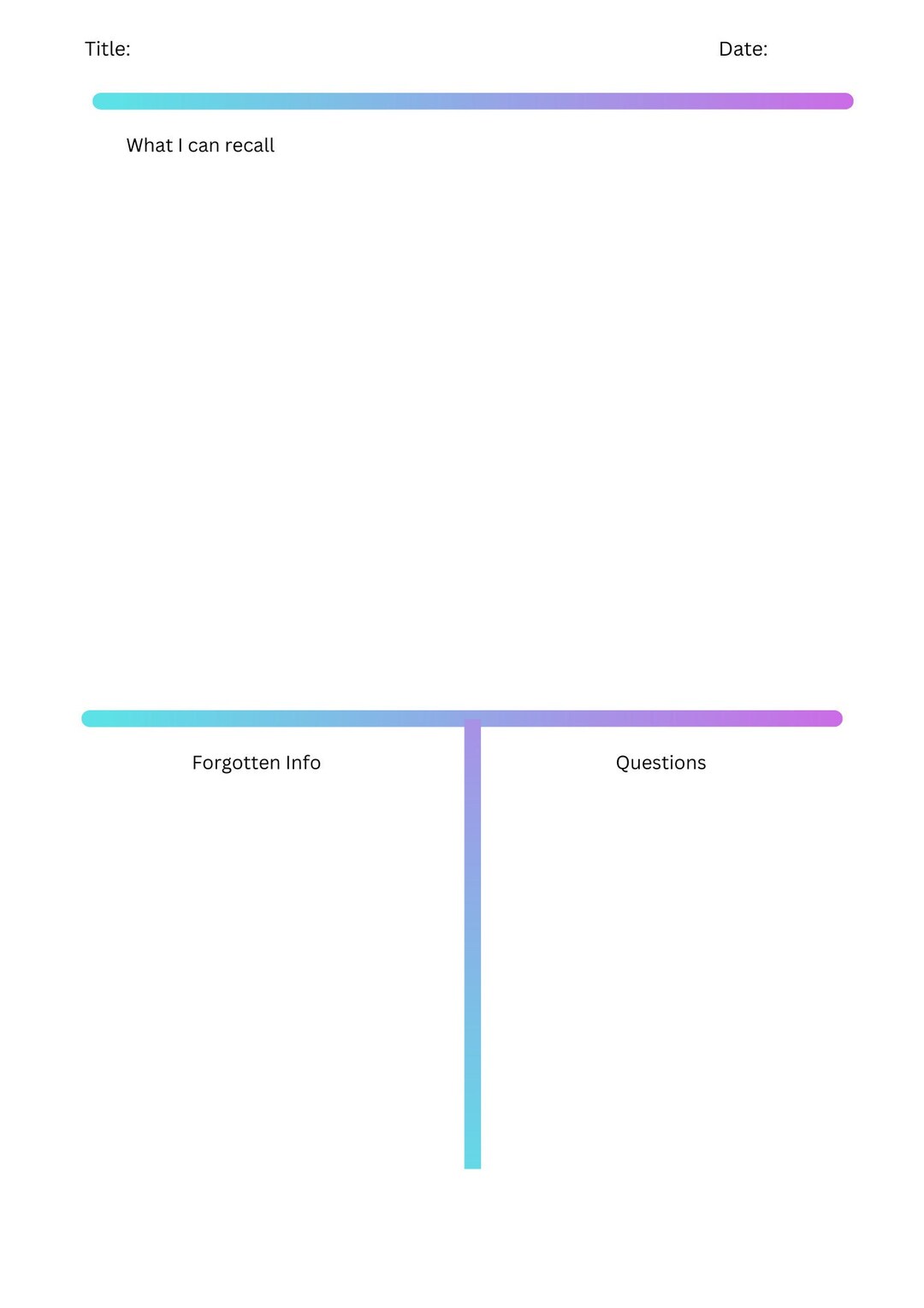 Revision / Recall and Cornell Notes Bundle - Etsy