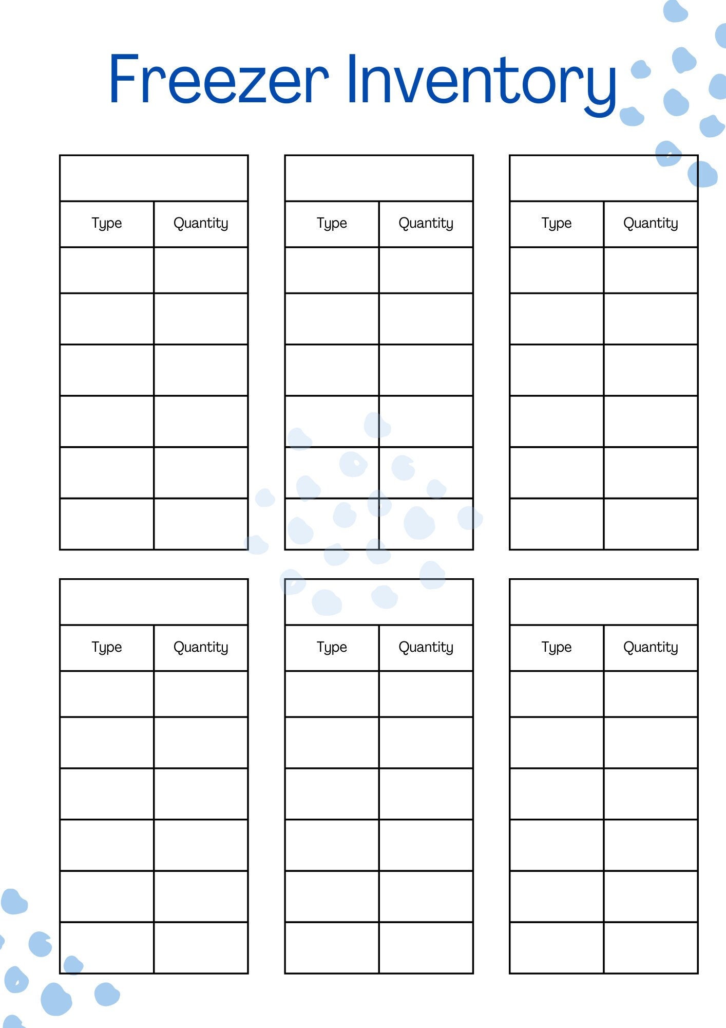 Freezer Inventory - Etsy