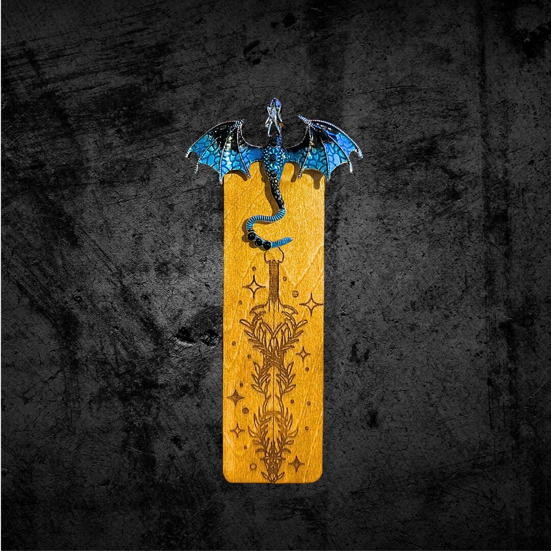 Handmade Dragon Bookmark – Fantasy Book Lover Gift, Mystical Creature ...