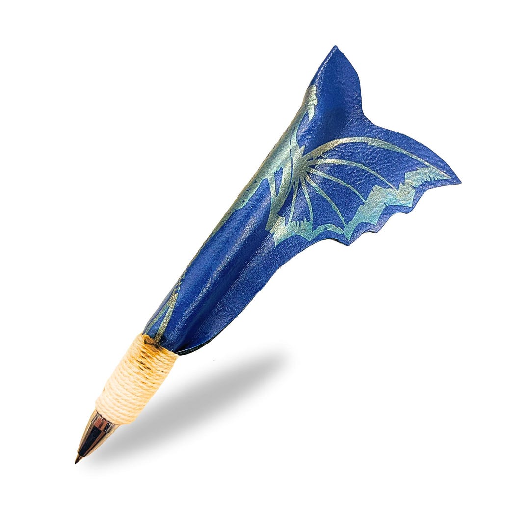 Dragon Fantasy Writing Pen, Personalized Leather Gothic Ballpoint 0.7mm ...