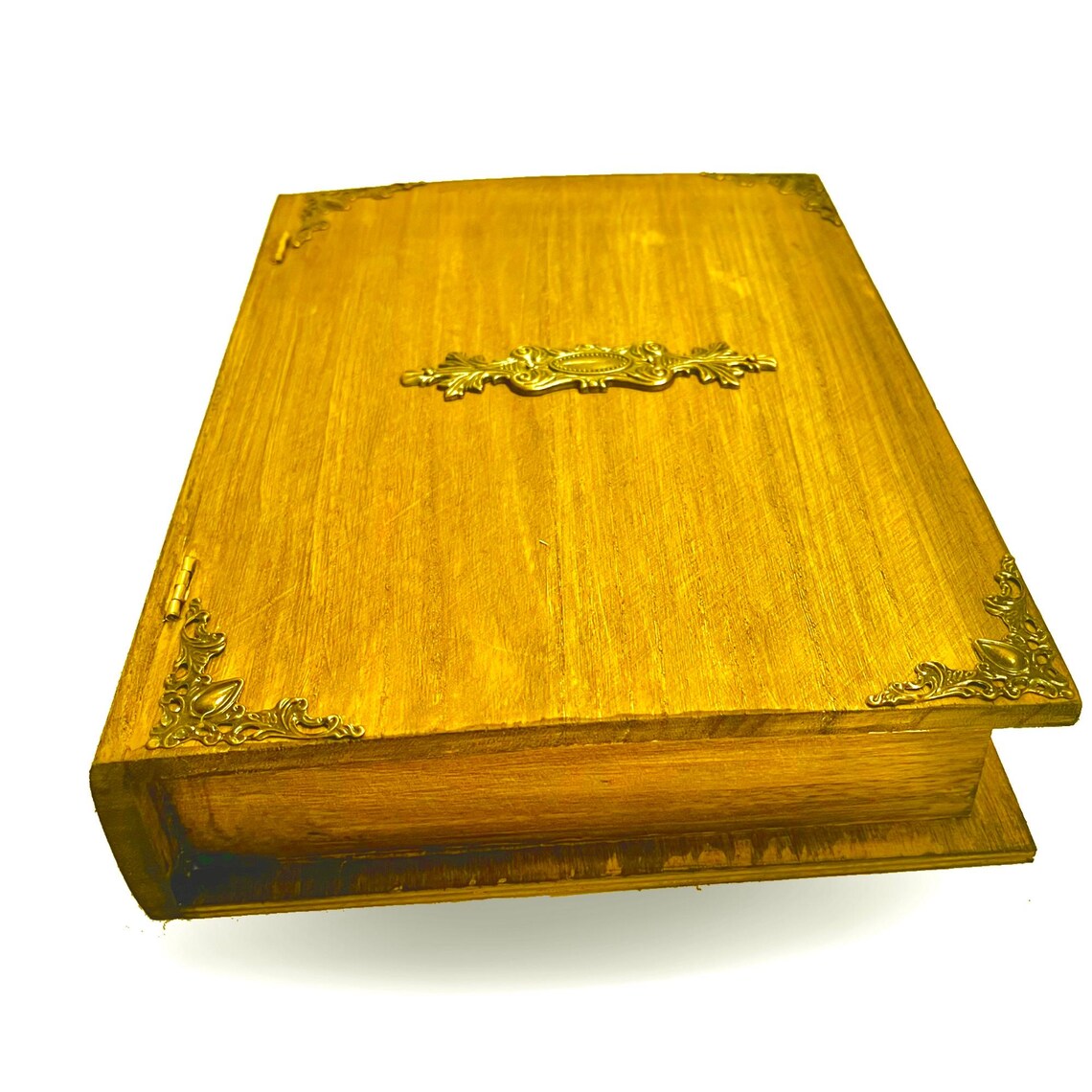 Openable Book Box, Personalized Gift, Wood Fake Book Storage, Victorian ...
