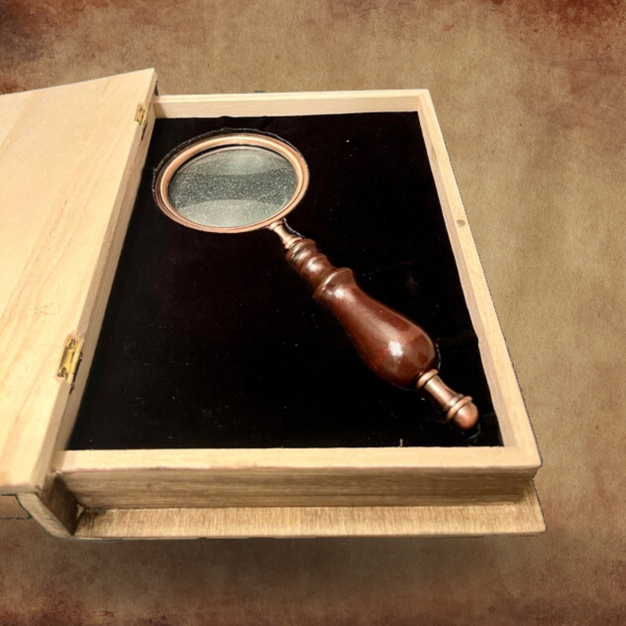 Custom Name Engraved Wood Magnifying Glass, Retro Optical Glass ...