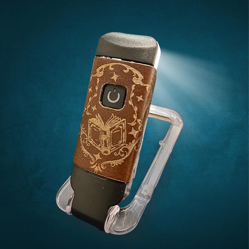 Book Light Clips on Book - Etsy