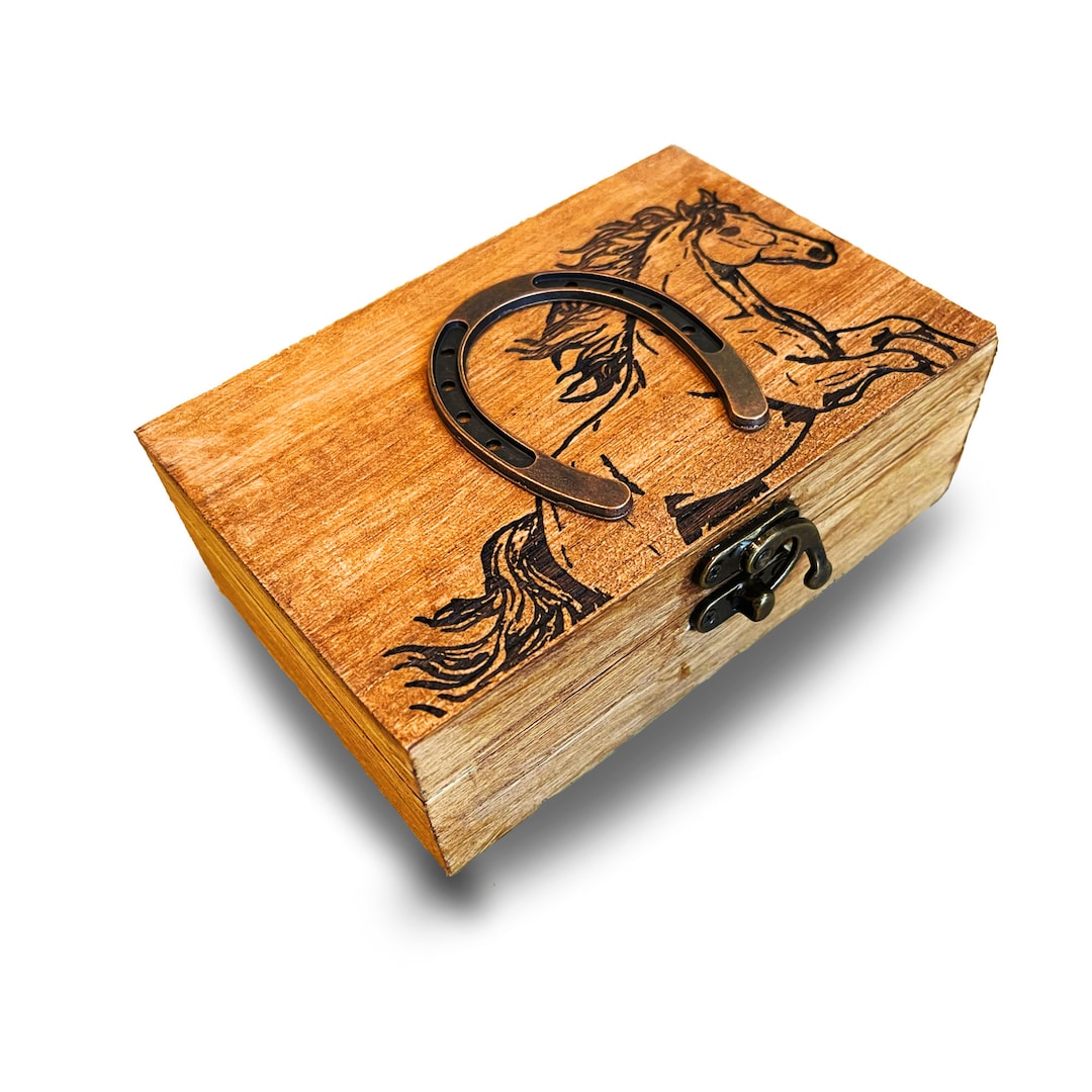 Vintage Jewelry Trinket Keepsake Box for Horse Lover, Housewarming ...