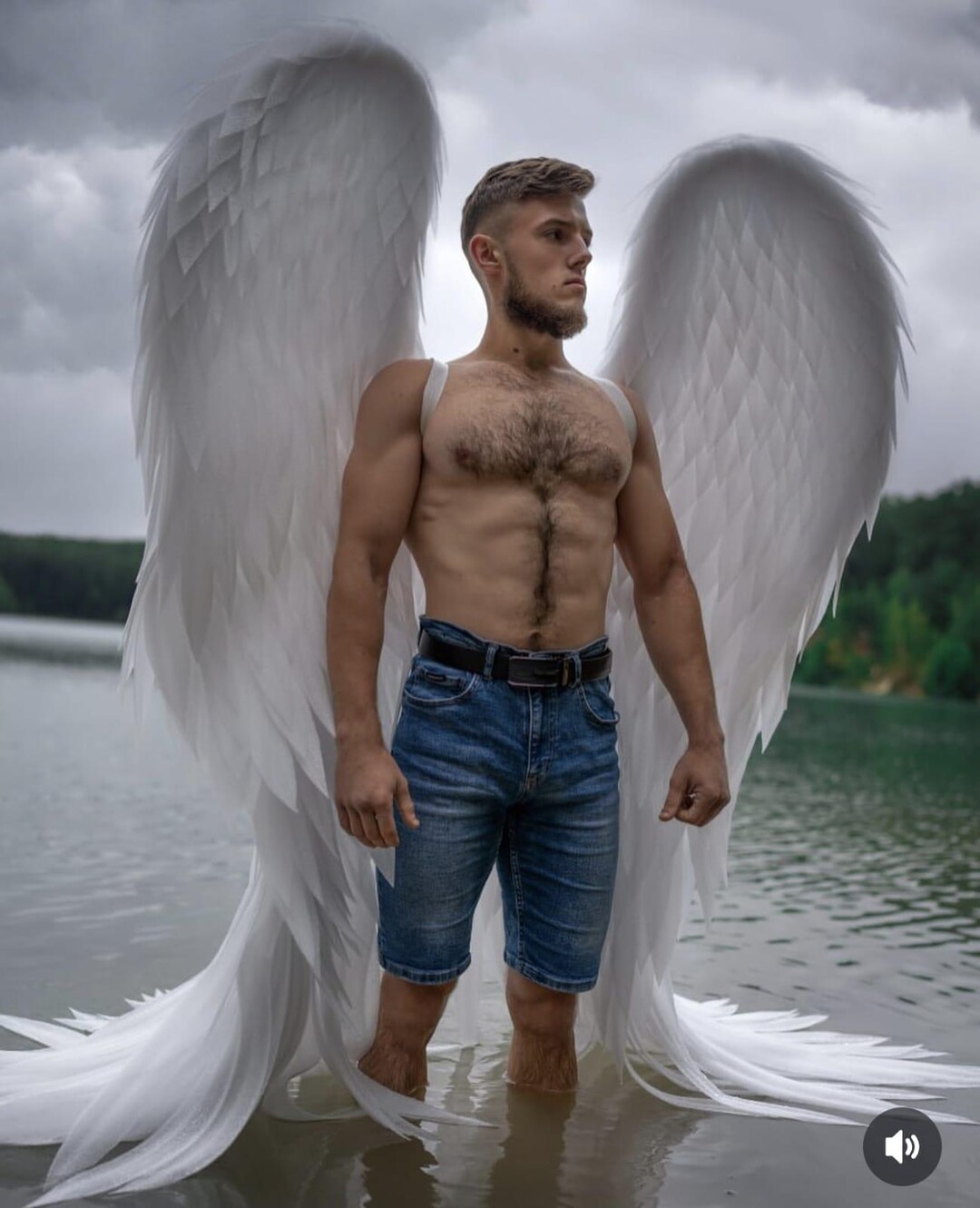 Enormous Man Wings, Angel Wings, Halloween, Photoshoot, Cosplay, Party ...