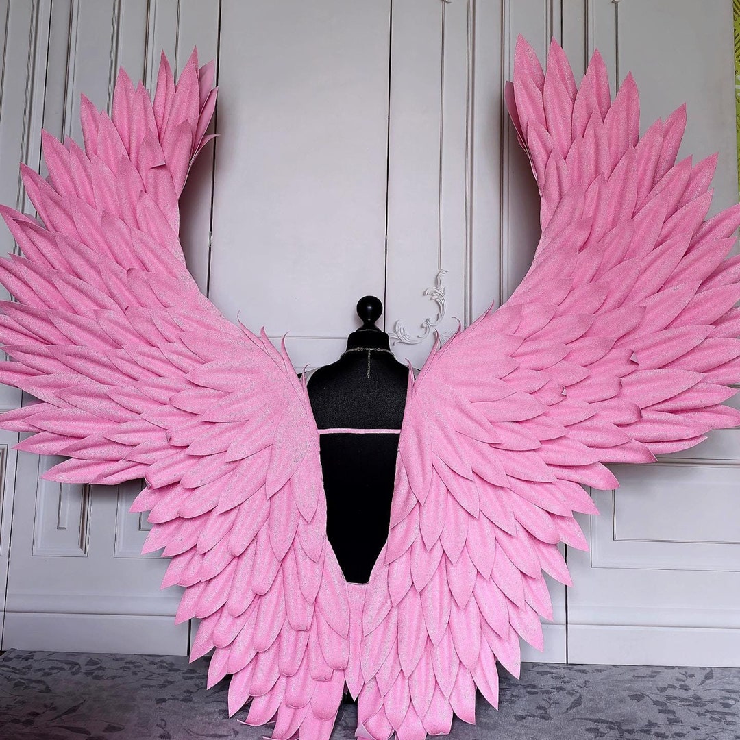 Incredibly Delicate Pink Wings, Angel Wings, Photoshoot, Cosplay, Party ...