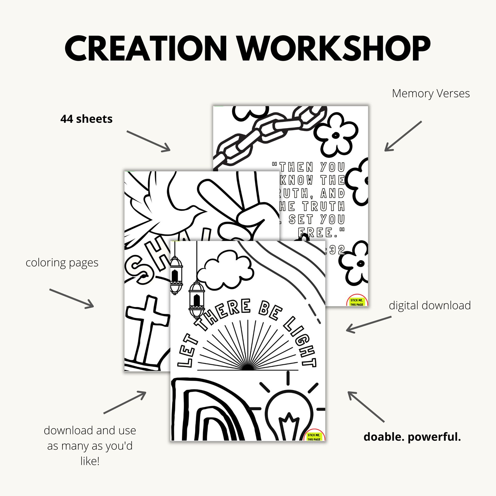 Memory Verse Coloring Pages; Bible Verse Coloring Pages; Digital ...