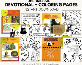 Genesis 1 Coloring Page - Etsy