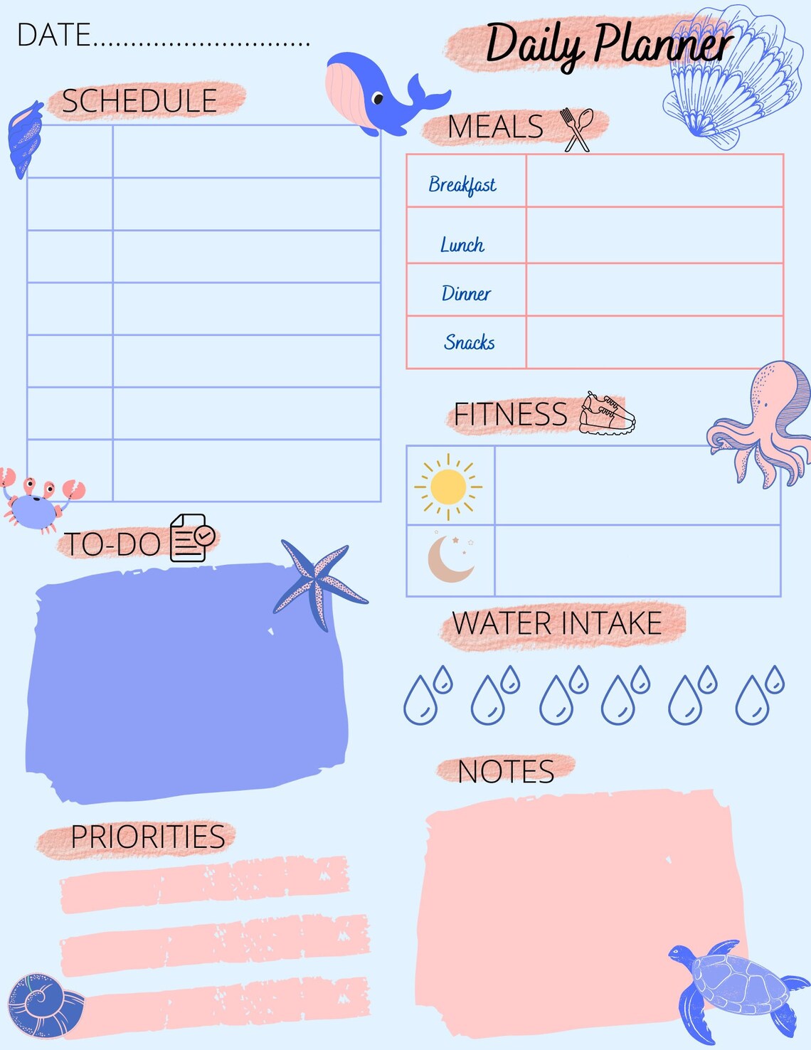 Sea Planner Set - Etsy