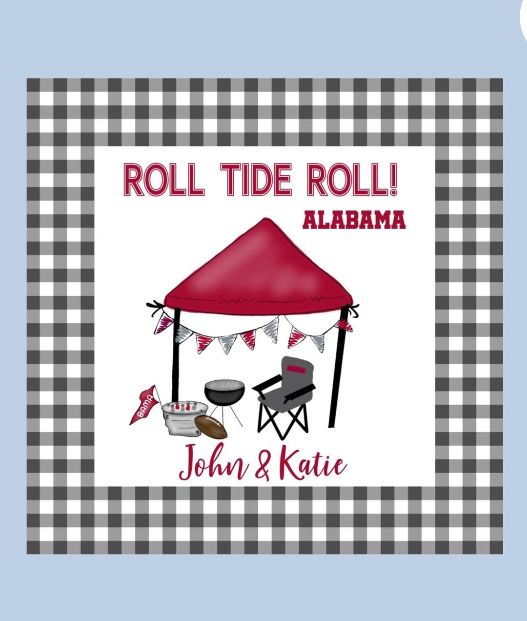 Bama Tailgate Enclosure Card - Etsy