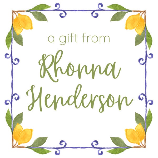 Printable Lemon Gift Tag Template/ Enclosure Card - Etsy