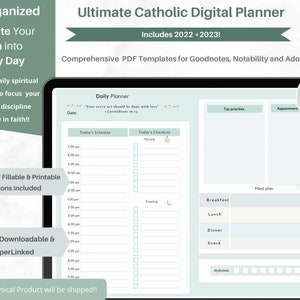 Ultimate Catholic Digital Daily Planner 2022 2023 INSTANT - Etsy