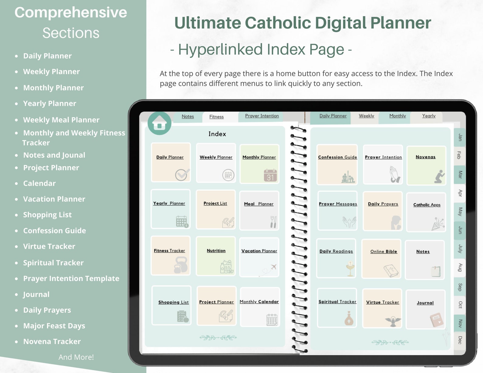 Ultimate Catholic Digital Daily Planner 2022 2023 INSTANT - Etsy