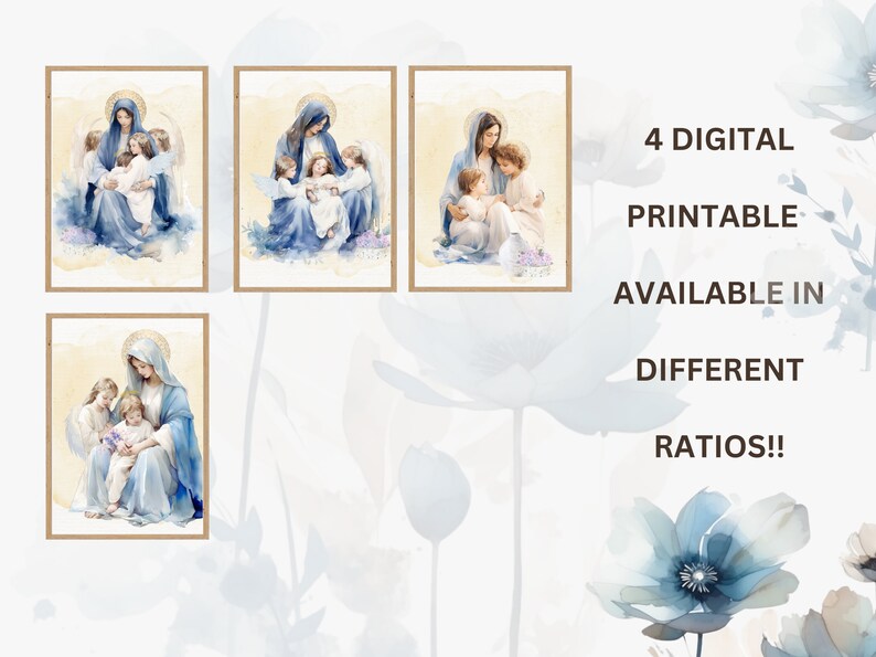 Baby Jesus Sleeping in the Virgin Mary's Lapdigital - Etsy