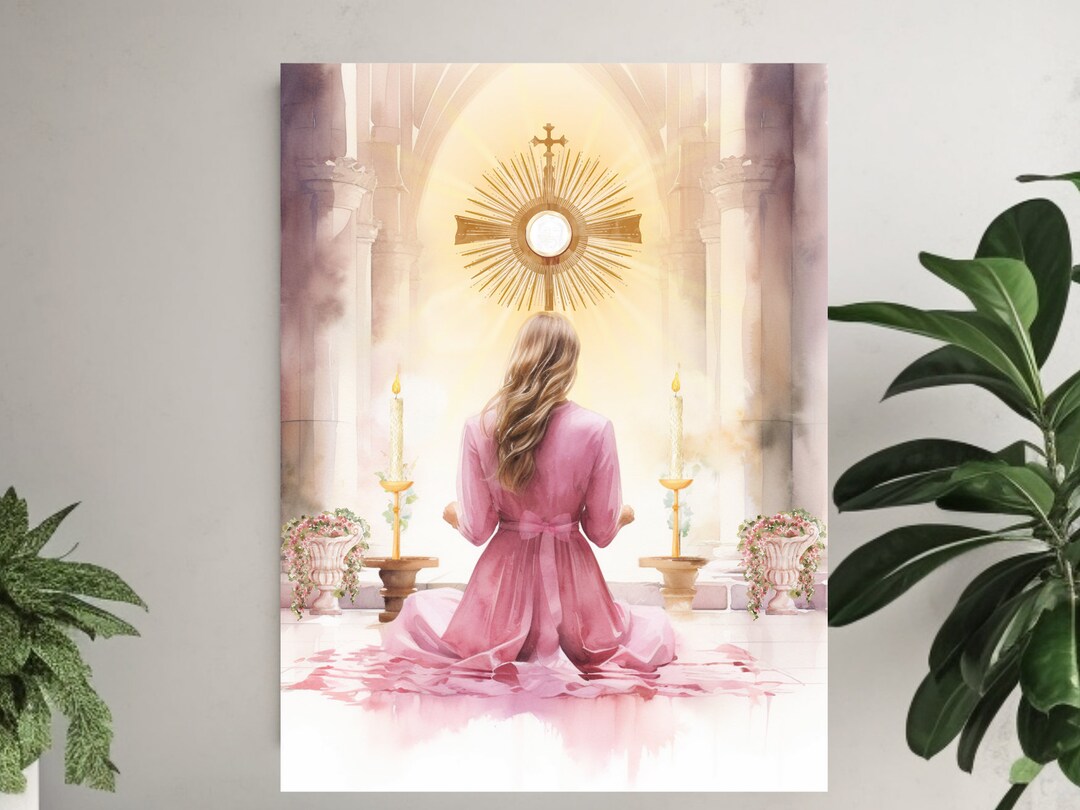 Eucharist Canvas Print, Eucharist Revival, Blessed Sacrament,catholic ...