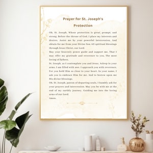 Chaste Heart of St Joseph Printable Bundle, Catholic Illustration Art ...