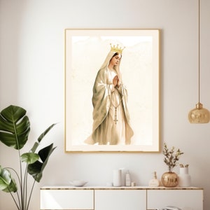 Our Lady of Fatima Art Printable, Fatima Prayer Printable, O My Jesus ...