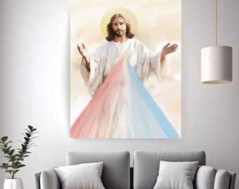 St. Joseph and Baby Jesus Canvas Prints, Saint Art, St. Joseph Canvas ...