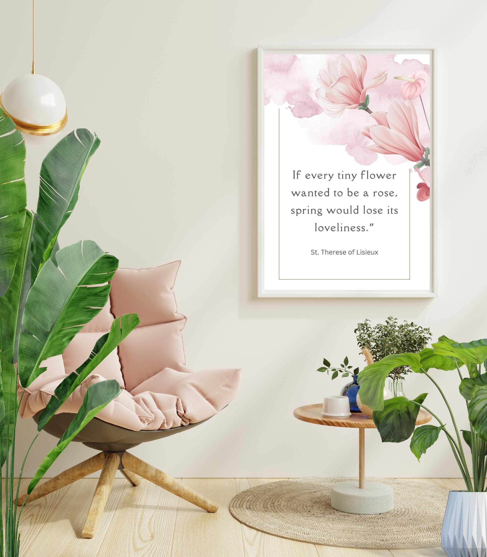 St. Therese of Lisieux Quote Printable, Catholic Wall Decor, Saints ...