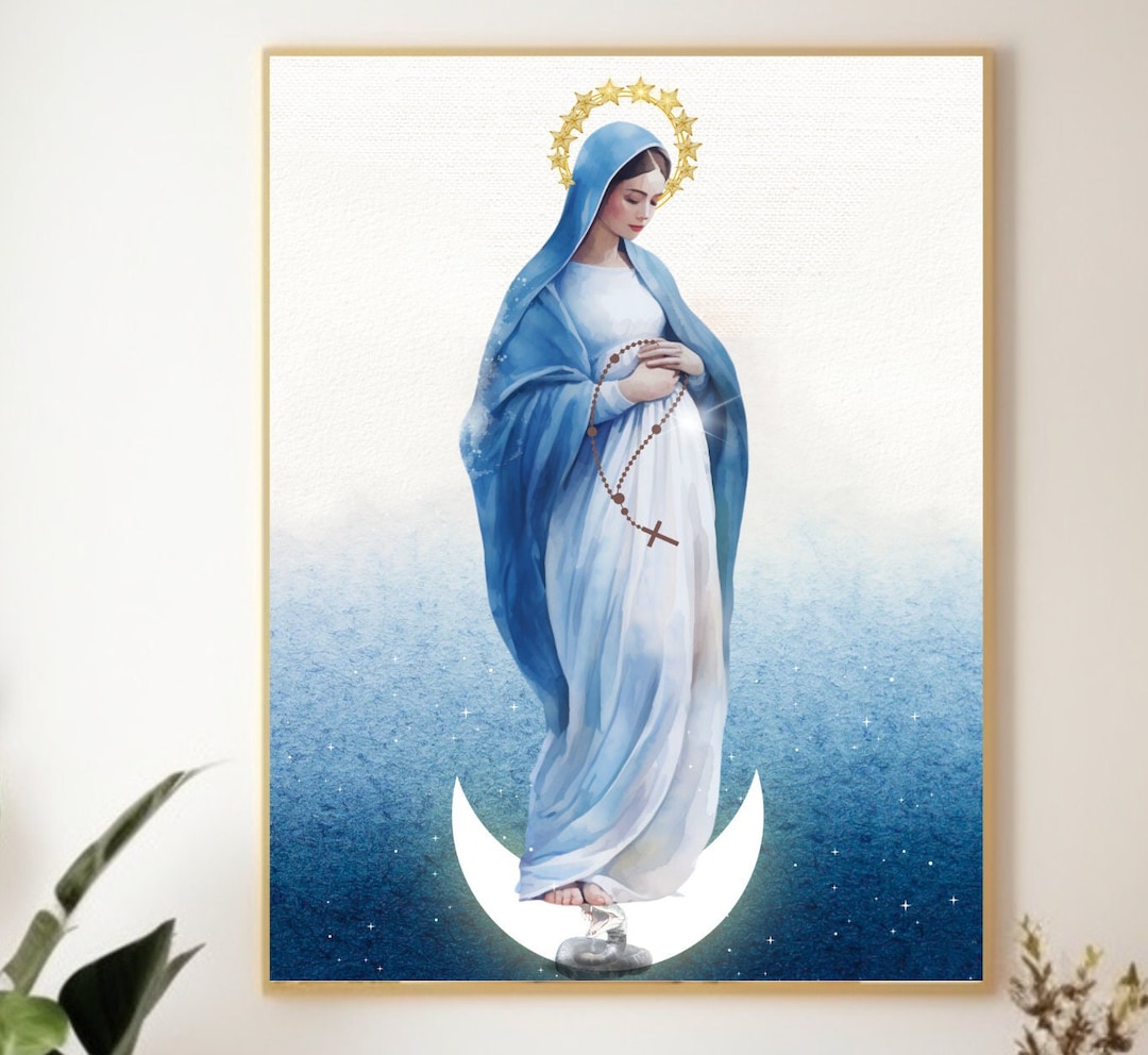 Mother Mary Satin Posters (210gsm) - Etsy
