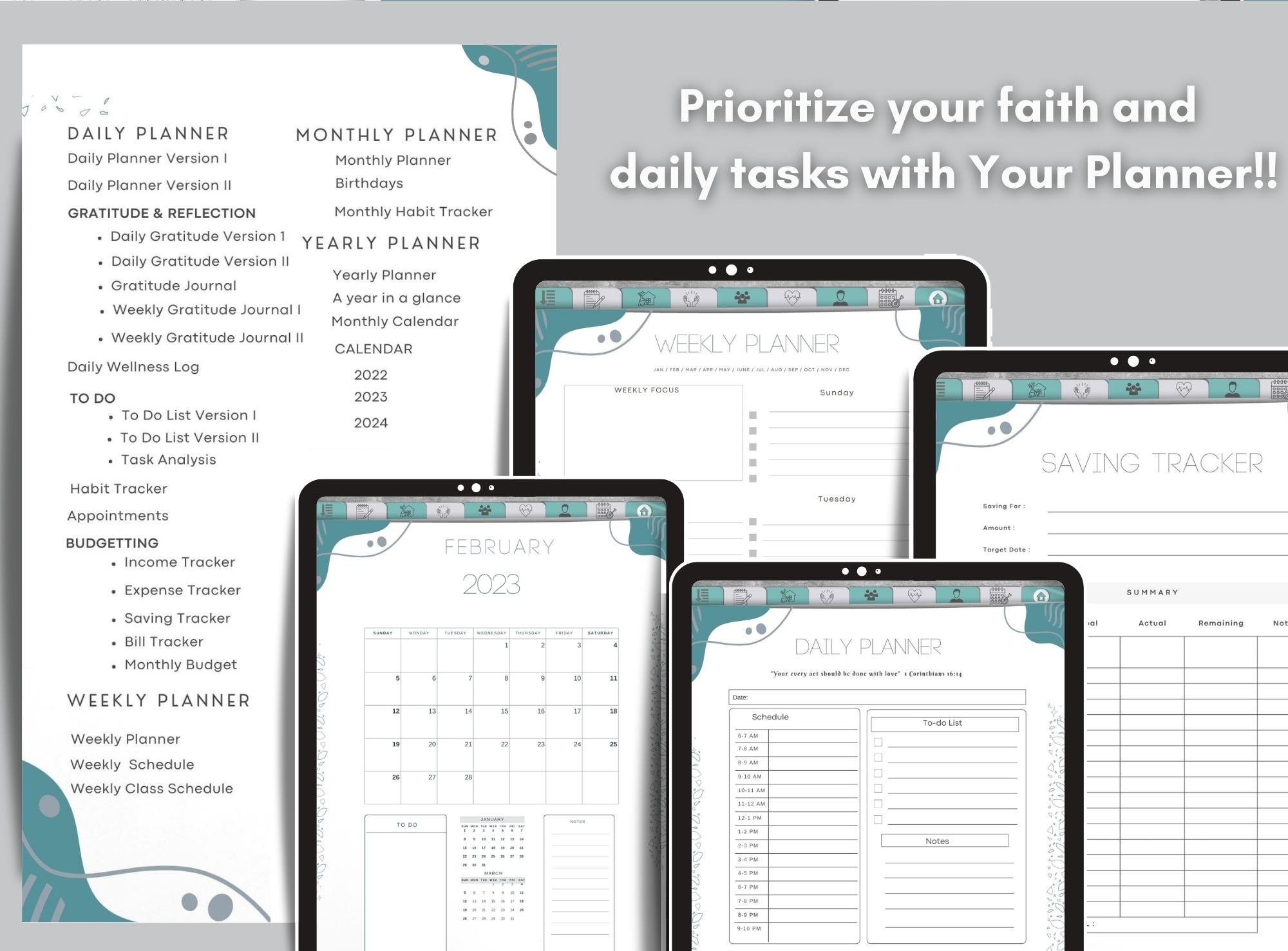 The Ultimate Catholic Planner: Digital Planner 2023 INSTANT - Etsy