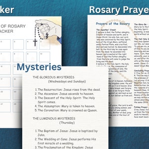 How to Pray the Rosary, Catholic Kids Printable Prayer Bundle ...
