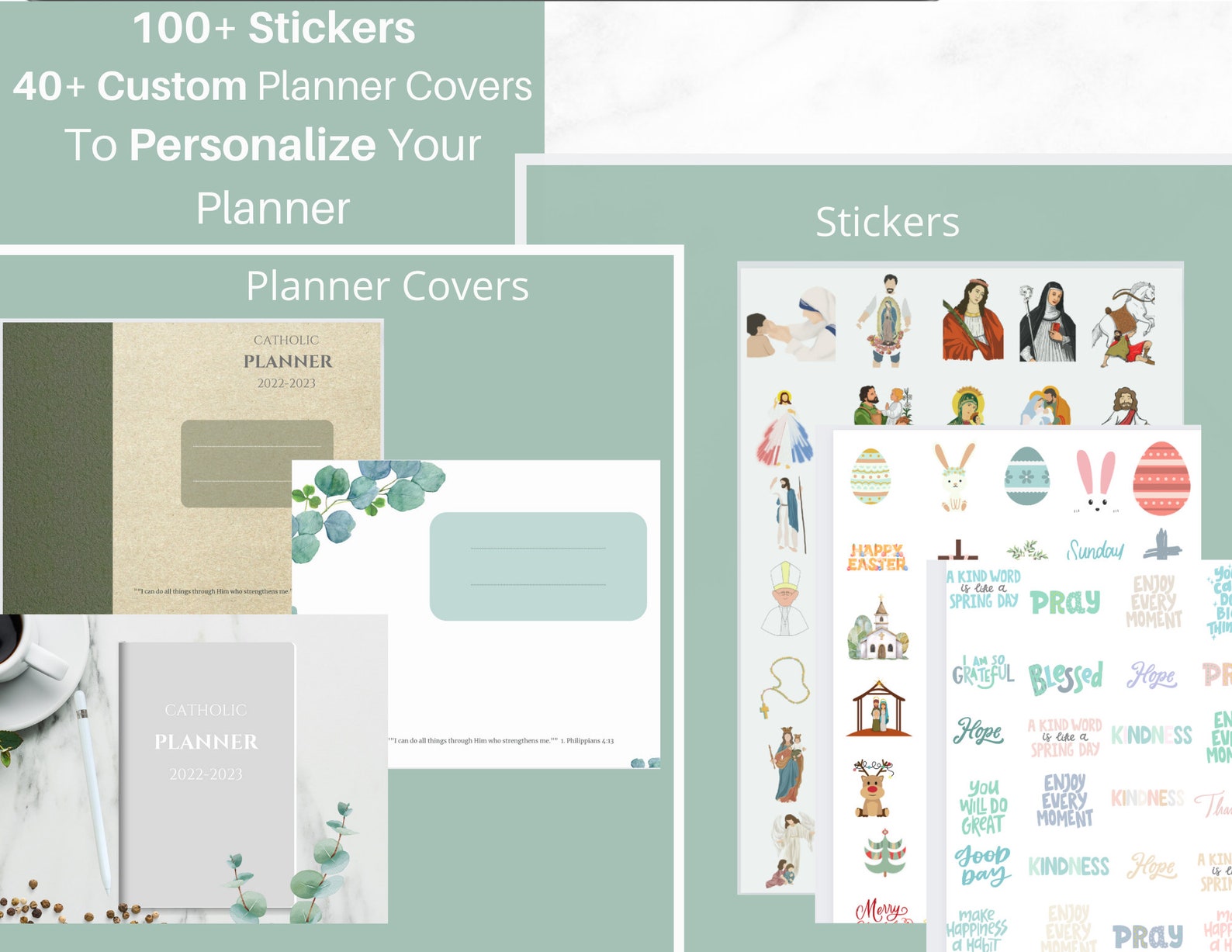 Ultimate Catholic Digital Daily Planner 2022 2023 INSTANT - Etsy