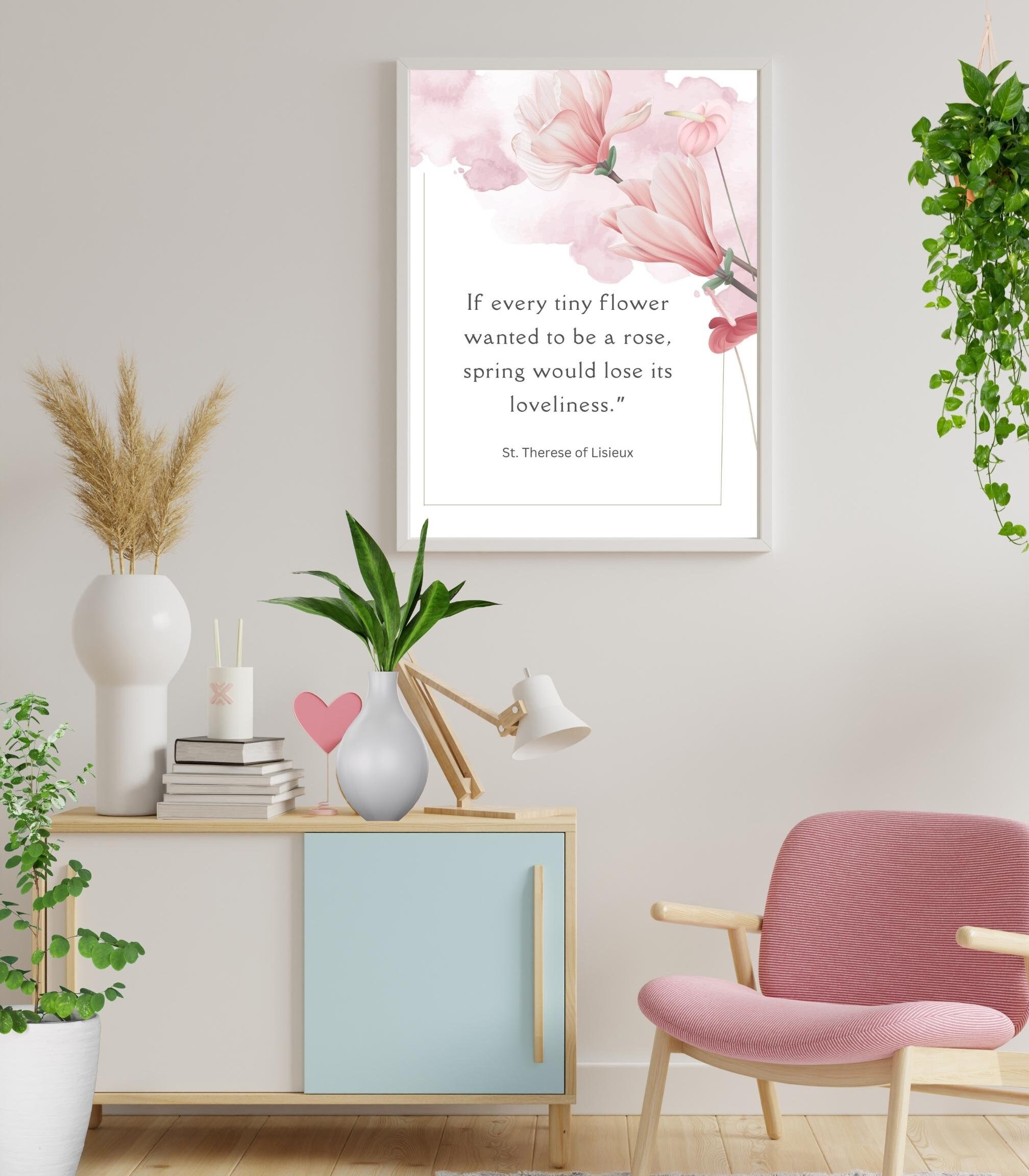St. Therese of Lisieux Quote Printable, Catholic Wall Decor, Saints ...