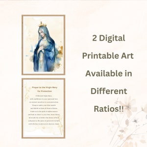 Mother Mary’s Blue Mantle Digital Art ,under Your Protection,our Lady ...