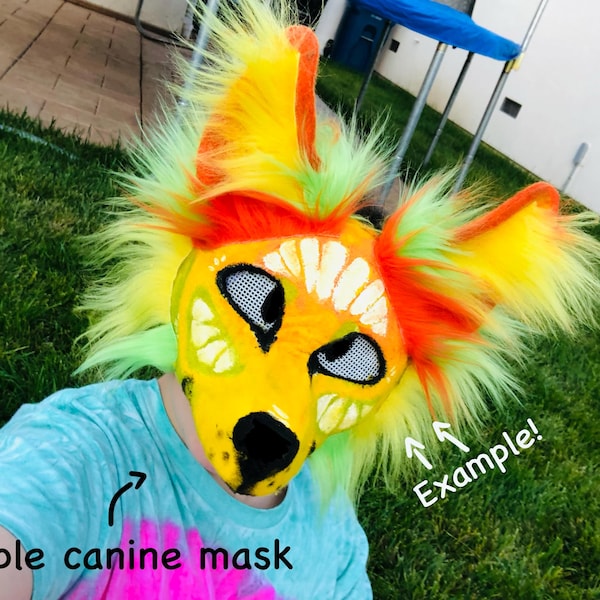 Therian Dog Mask - Etsy