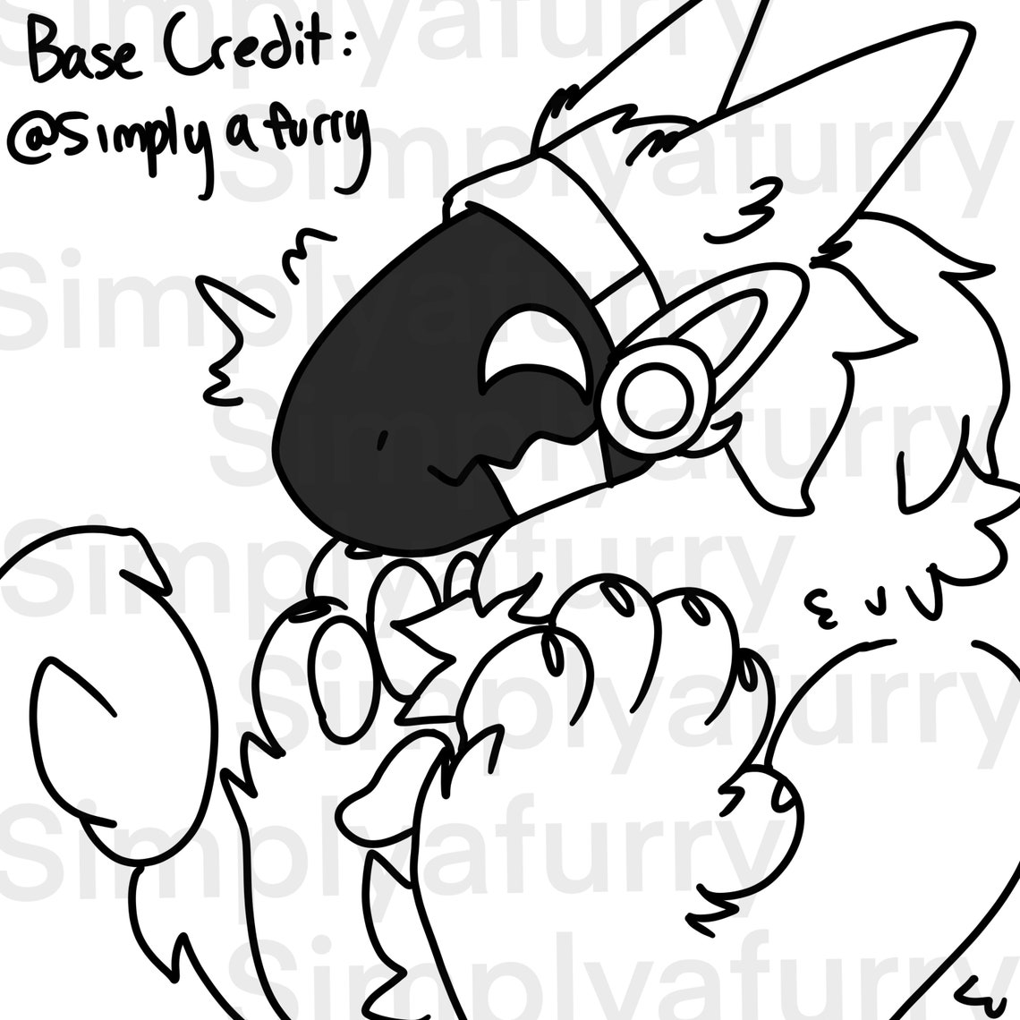 READ DESCRIPTION Protogen Drawing Base - Etsy