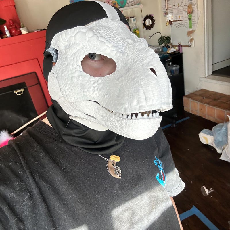 Dino Mask Furry - Etsy
