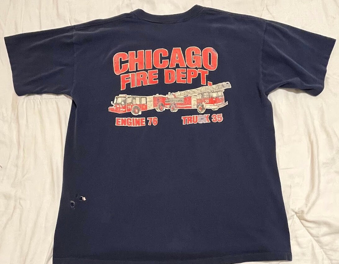 Vintage Chicago Fire Department T-shirt XL - Etsy