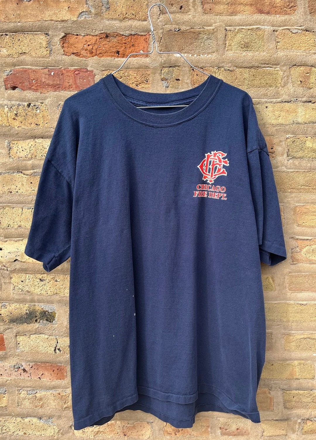Vintage Chicago Fire Department T-shirt XL - Etsy