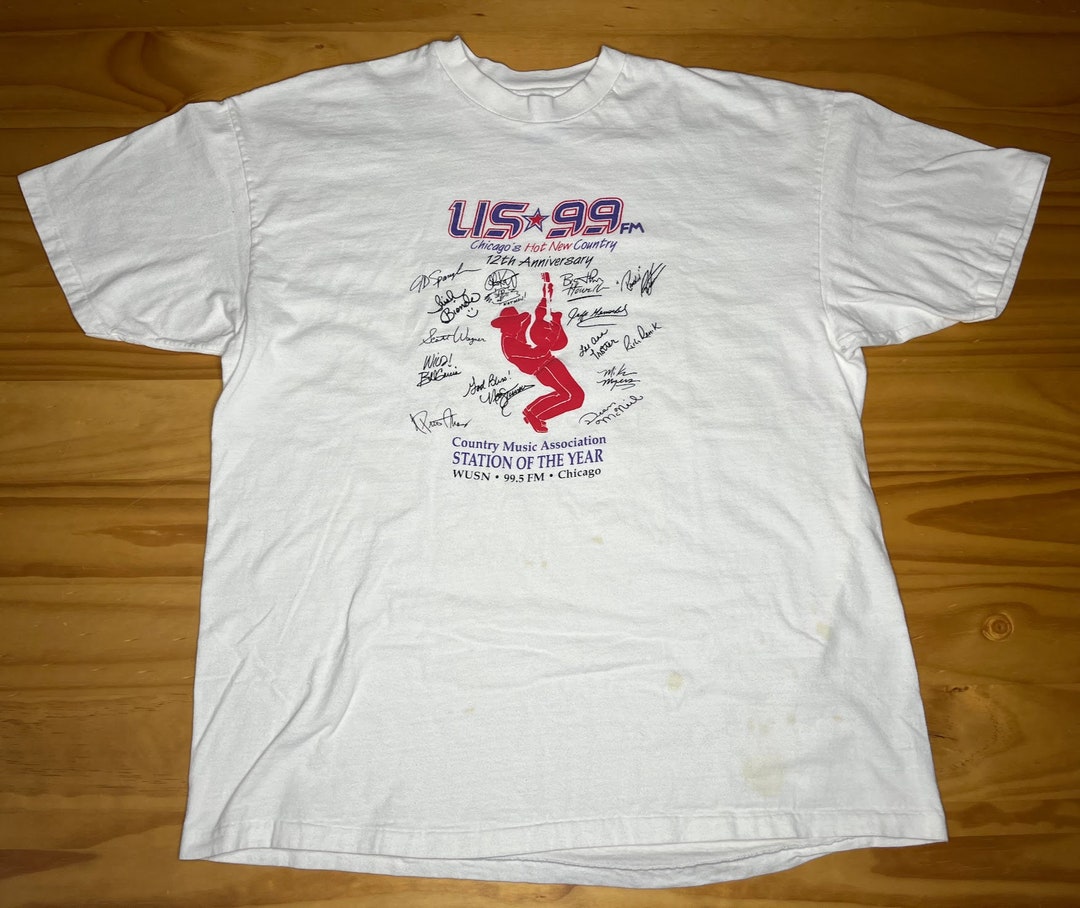 Vintage Chicago 99.5 Country Radio Station T-shirt XL - Etsy