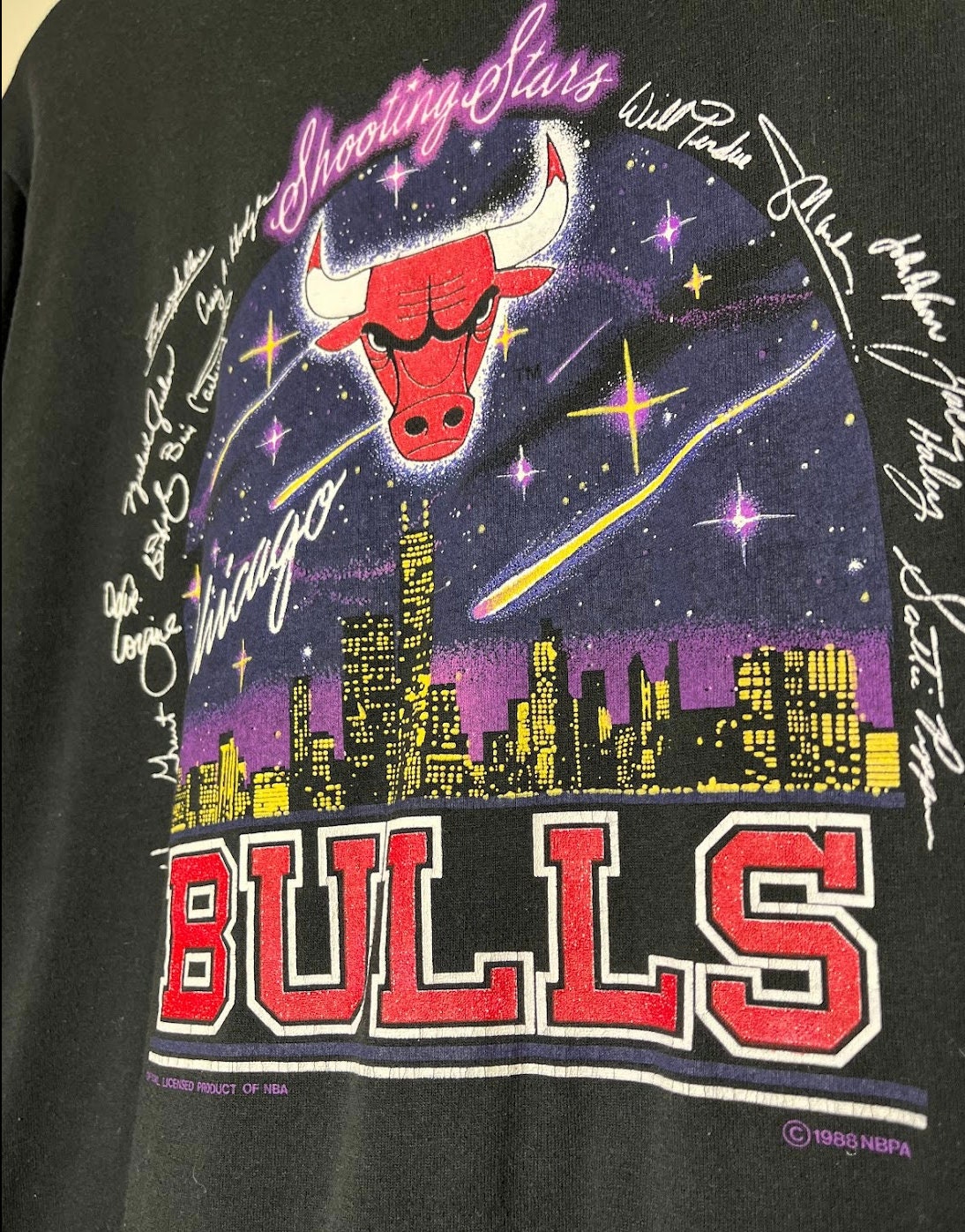 Vintage Chicago Bulls Shooting Stars 1988 NBA T-shirt Large - Etsy