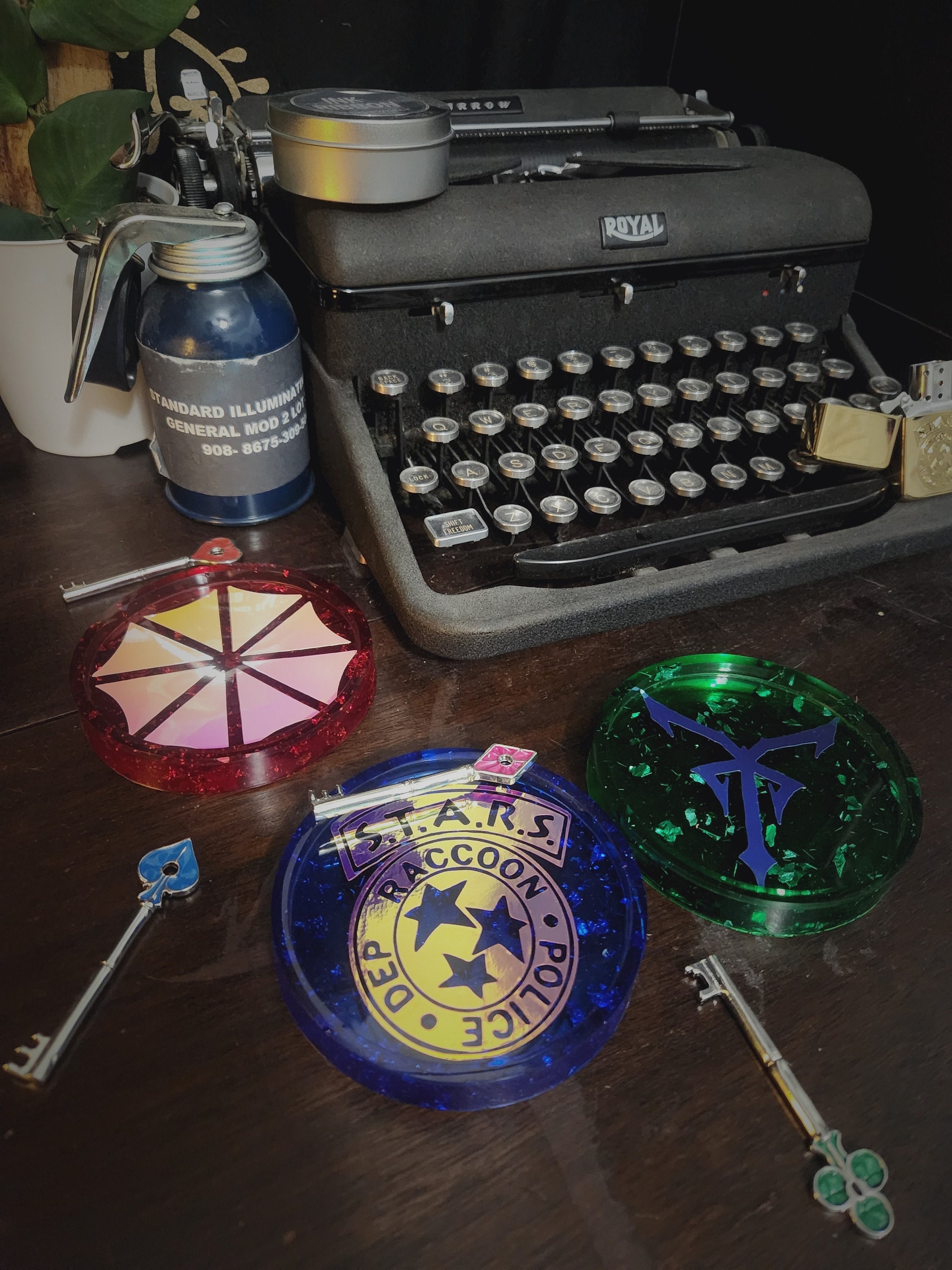 Resident Evil Holographic Coasters - Etsy