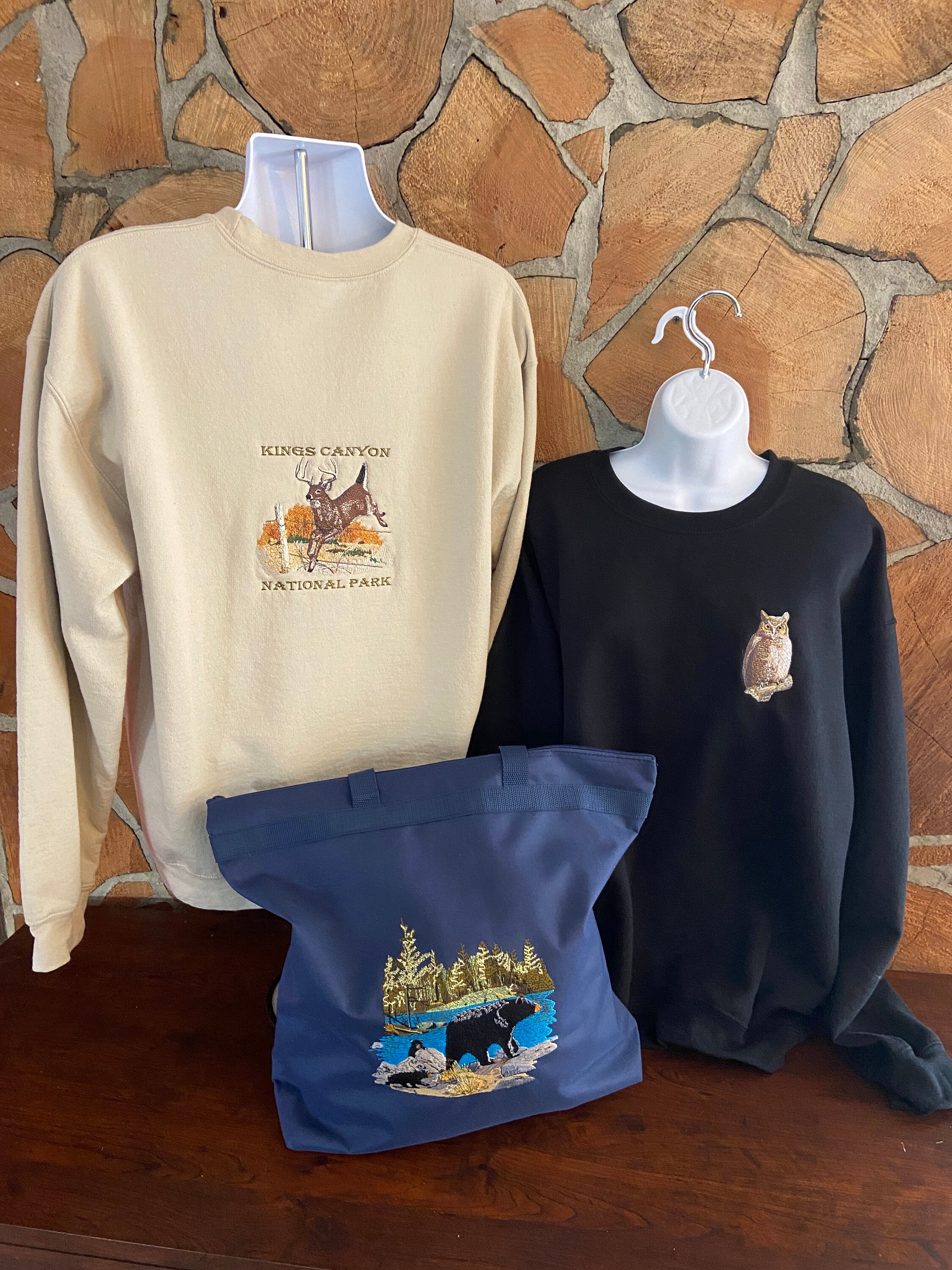 Great Horned Owl Embroidered Sweatshirt, Cozy Owl Sweater, Wildlife ...