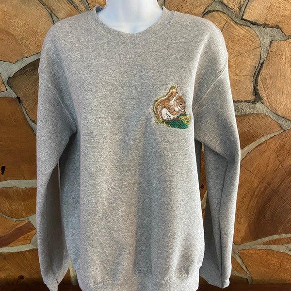 Embroidered Squirrel - Etsy