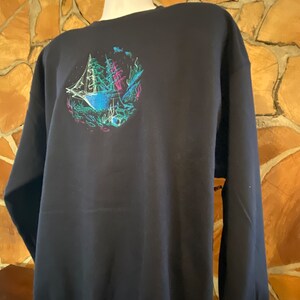 Ghostly Pirates Ahoy Embroidered Sunken Ship Sweatshirt for the ...