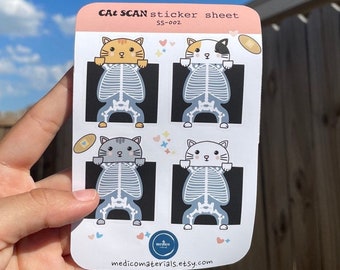 Cat Scan Stickers - Etsy