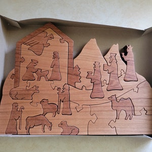 Nativity Scene Puzzle - Etsy